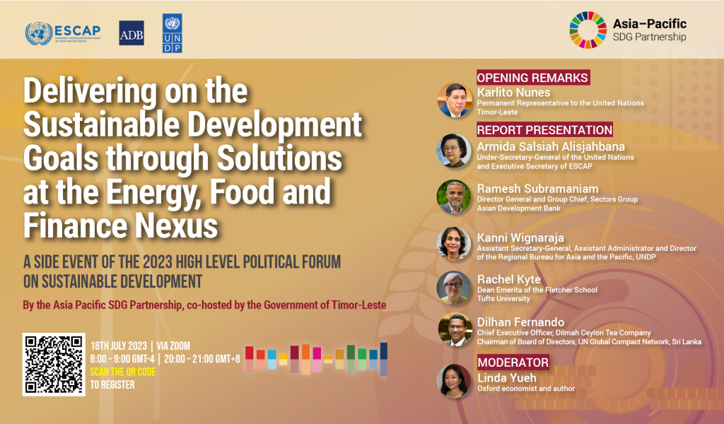 HLPF Side Event: Delivering on the Sustainable Development Goals through Solutions at the Energy ...